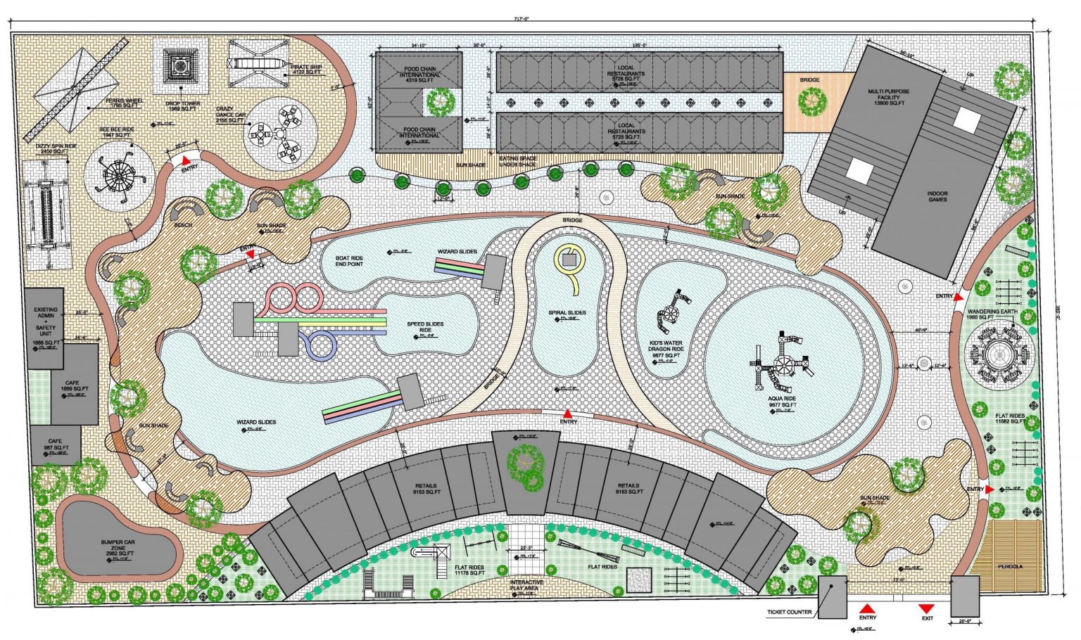 7 Acres Theme Park Design And Planning Landscape PLC